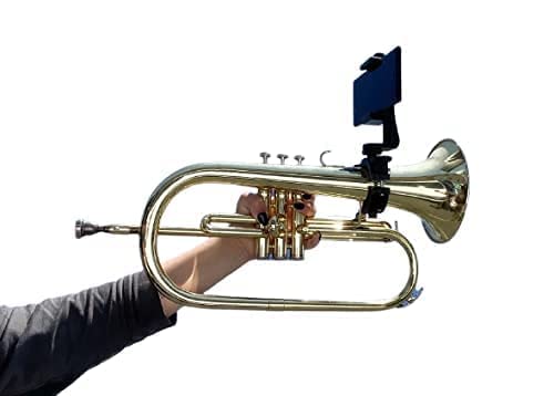 Gripophone Low Brass Lyre - Mount Your Phone to Trombone, Flugelhorn, Euphonium, Marching Baritone, Mellophone, and more! Made in USA!!, Black