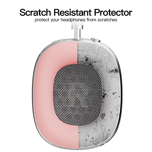 Tucana Silicon Cases Compatible for AirPods Max, Overhead Cover + Earcup Cover (Pink)