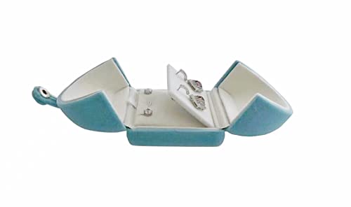 Svea Display Aqua Velvet Jewelry Packaging Case for Earrings Pendant Case Premium Grade Unique Design (jewelry not included)