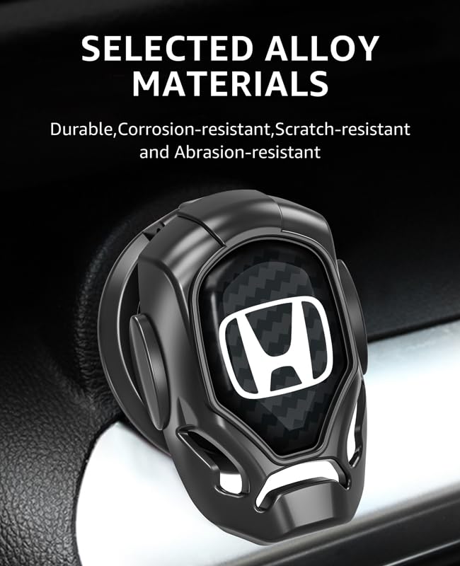 for Honda Car Engine Start Stop Button Switch Cover,Alloy Car Start Button Cover for Honda Accord Civic Fit CRV Pilot EX CR-V EX-L Touring Pilot,Car Engine Stop Start Button Protector,Anti-Collision