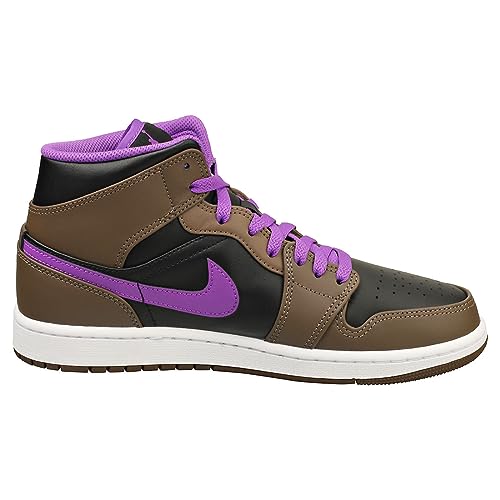 Nike Air Jordan 1 Mid Palomino/White-Wild Berry Mens Size 8.5