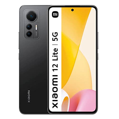 Xiaomi 12 Lite 5G + 4G LTE (128GB + 6GB) Global Version Unlocked 6.55" 108MP Triple Camera (Not for Verizon Boost At&T Cricket Straight) + (w/Fast Car 51W Charger Bundle) (Lite Black)