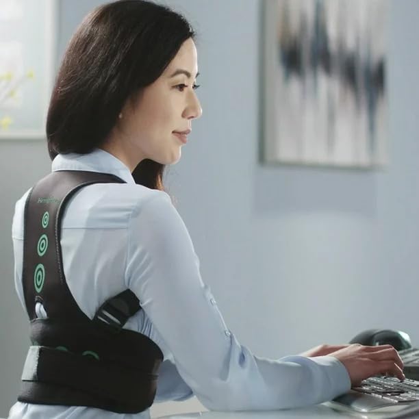 Hempvana Arrow Posture - Fully Adjustable Posture Support & Posture Corrector for Upper Body - Helps Correct Slouching, Text Neck and Hunching Over (L/XL)
