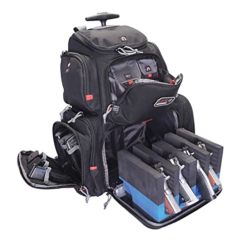 G5 Outdoors G.P.S. GPS-1711ROBP Rolling Handgunner Backpack, Black, Small