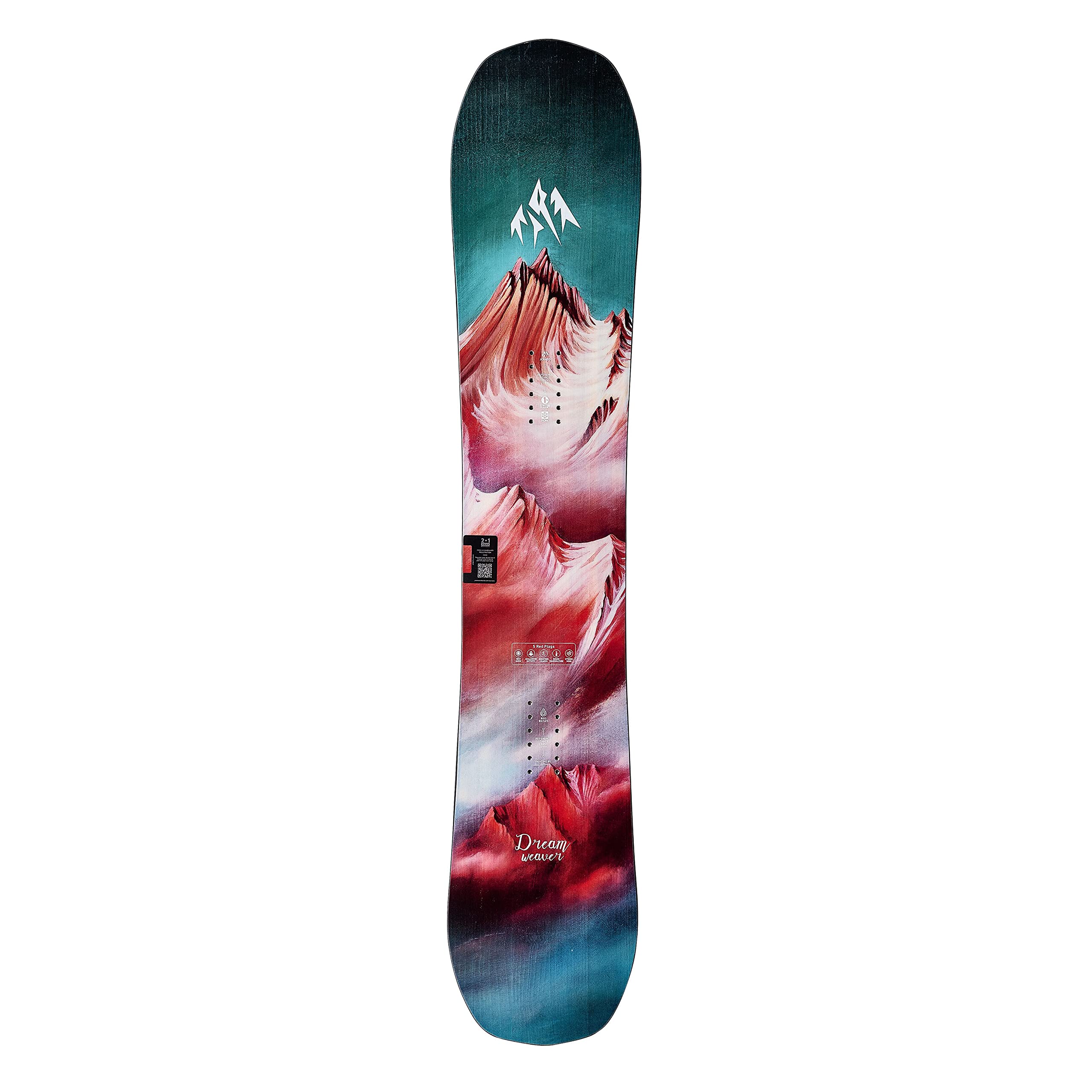JONES Snowboards Women's Dream Weaver Snowboard, Directional Freeride, 148cm