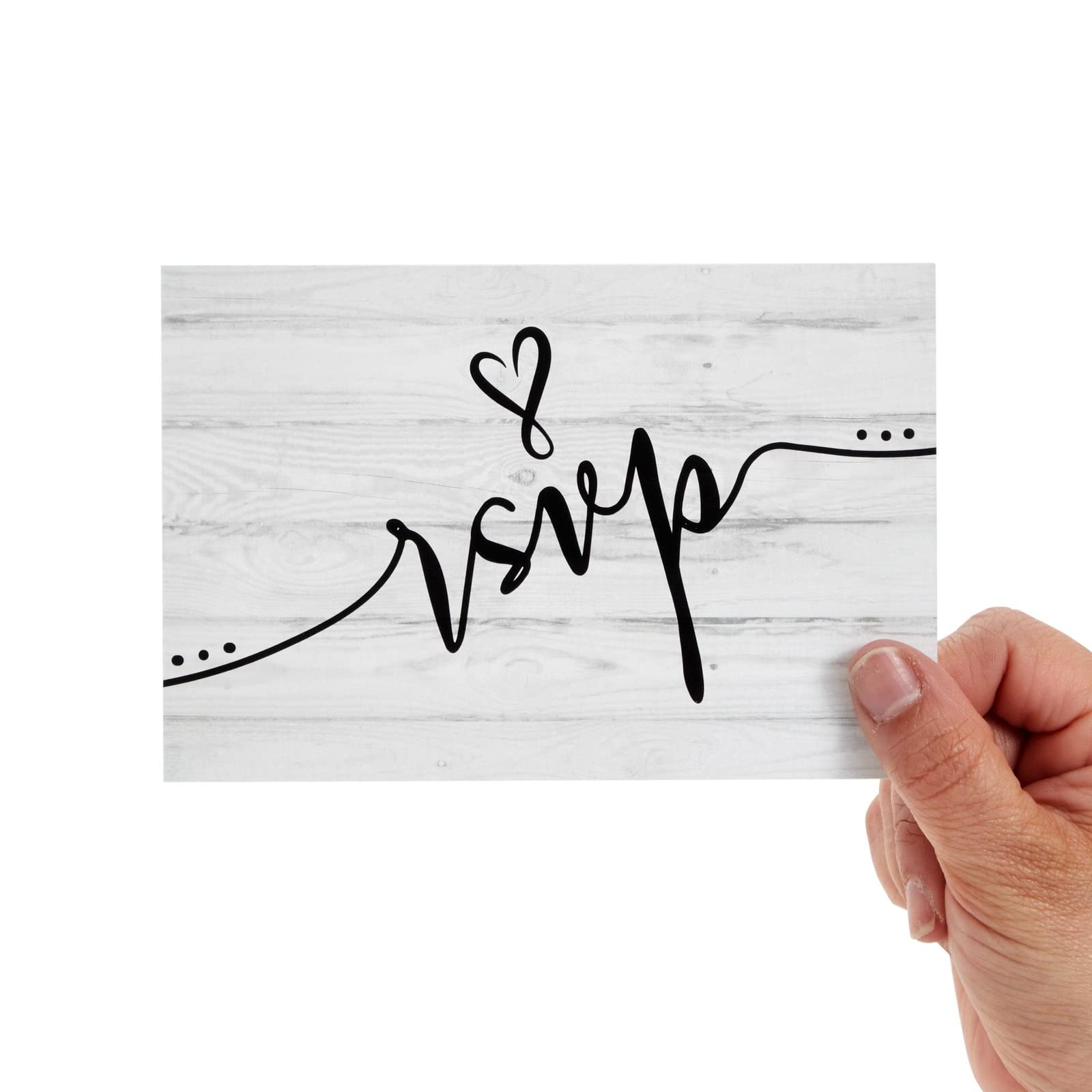 Sustainable Greetings 60 Pack RSVP Postcards for Wedding, Rehearsal Dinner, Bridal Shower, Birthday Party with Mailing Side (4x6 In)