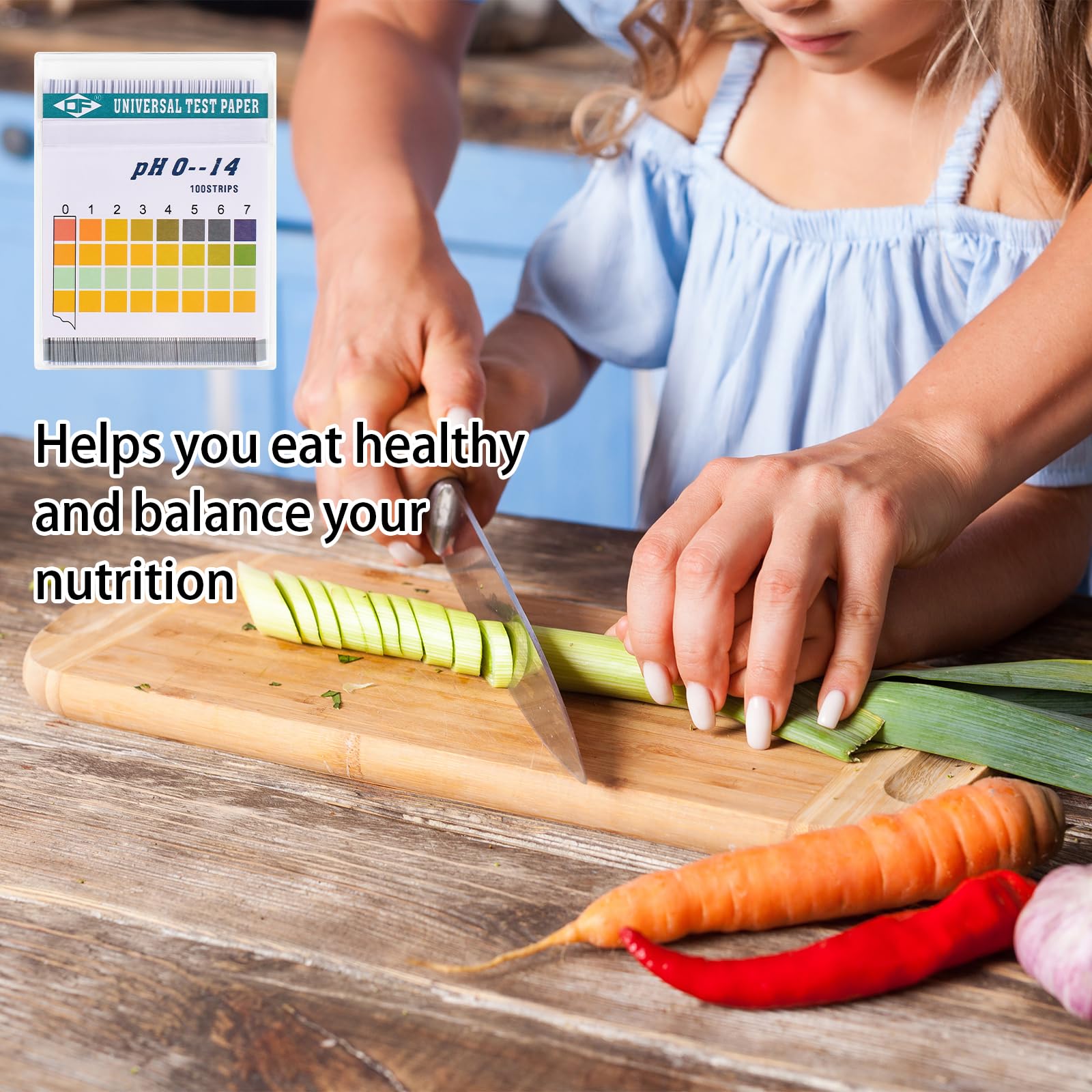 pH Test Strips, 100Pcs Litmus Paper pH Test Strips, 0-14 pH Strips for Urine and Saliva Testing, pH Balance Test, pH Soil Tester for Water Food Aquarium Fish Tank pH Test