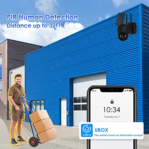 Security Camera Camera 4G Security Camera 1080P Solar IP Camera WiFi CCTV Smart Home Motion Detection Video Surveillance Night Vision Outdoor Battery Surveillance Camera with Spotlight ( Size : Only W