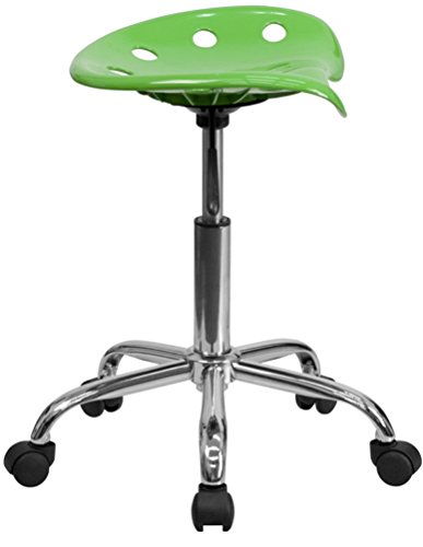 Flash Furniture Taylor Vibrant Spicy Lime Tractor Seat and Chrome Stool