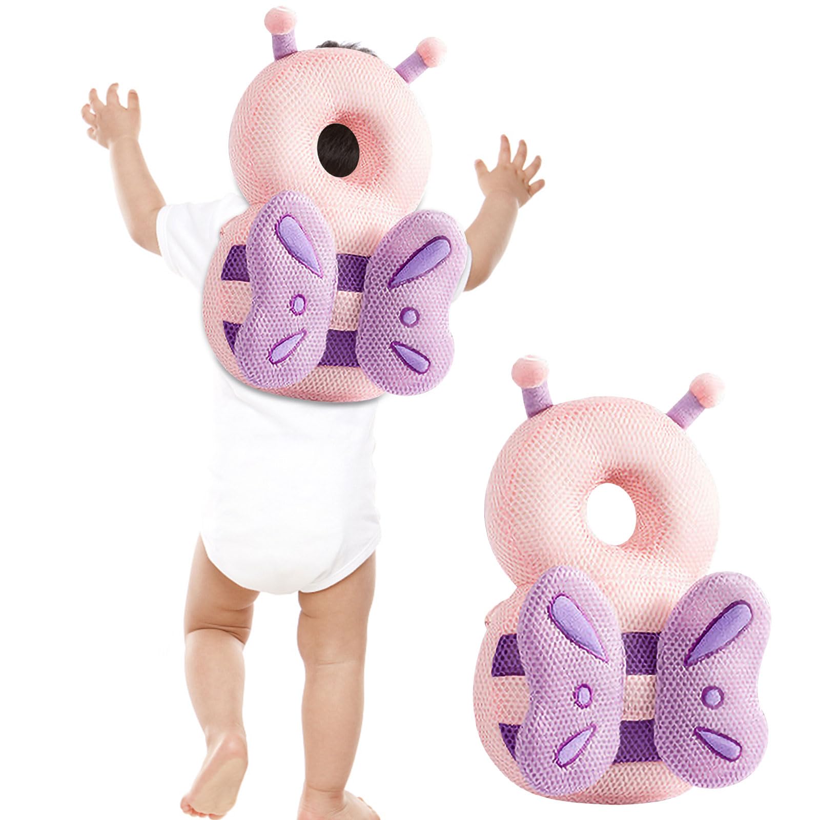 GBSELL Baby Walkers Protective,Toddler Adjustable Baby Head Protection, Safety Pad Backpack for 5-24 Months Baby Learning Walking Crawling,Baby Head Protection Pad. (A)