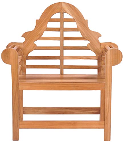Teak Wood Lutyens Outdoor Patio Arm Chair, Made from Solid A-Grade Teak Wood