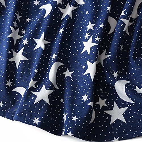 QUCH Womens Pajama Sets Plus Size Sleepwear Tops with Capri Pants Cotton Pajamas Set for Women Soft Comfy Cute Pj SetsSet DarkBlue Star XL