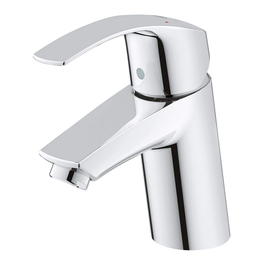 GROHE 3264300A Grohe Eurosmart New S-Size Single-Handle Single-Hole Bathroom Faucet Without Pop-Up - 1.2 GPM,StarLight Chrome