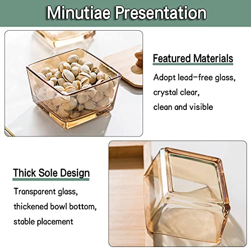 Square Snack Serving Tray,Divided Serving Tray with lid,Household Wooden Divided Serving Tray,Fruit Platter Tray for Parties,Snack Tray with lid,Suitable for Candy,Nuts,dips,Fruits