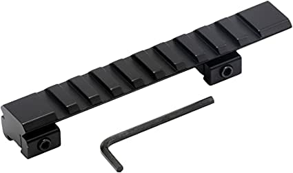 Gotical 11mm Dovetail to 20mm Picatinny Weaver Rail Mount Adapter 10 Slots Tactical Aluminum Alloy for Air Gun Rifle Scope