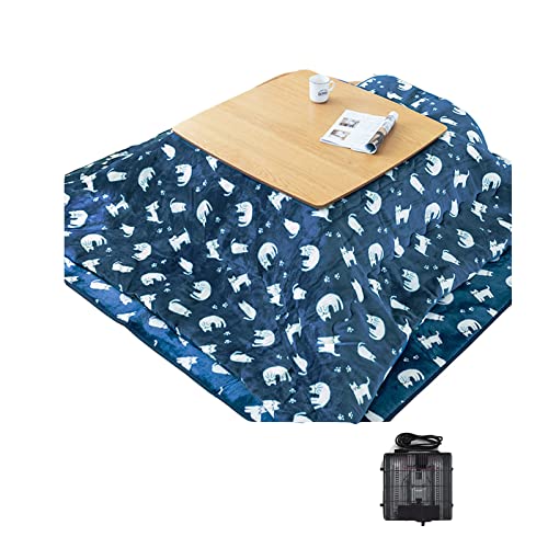 GUABI-CHENCHEN Kotatsu Futon Rectangle Shape, Kotatsu Table with Heater and Blanke, Available in Four Seasons, Easy to Clean, Double-Sided Use Soft Flannel Kotatsu Futon Comforter CHENCHEN