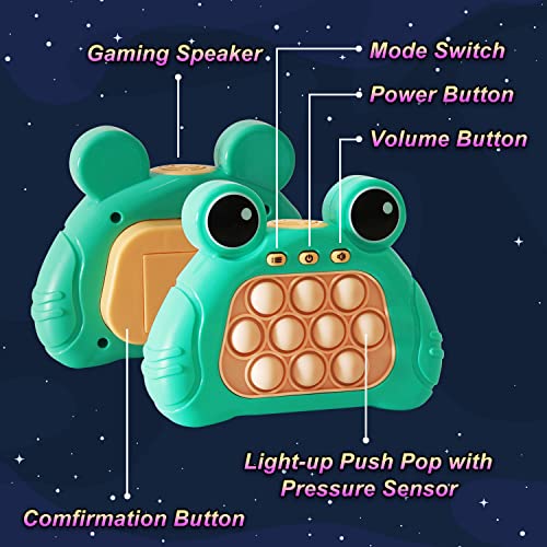 Quick Push Console with Instant Sound Feedback | Handheld Fast Speed Pushing Game | Pop The Target Interactive Educational Sensory Fidget Toy for Kids Adults | Fun Gift for Children 3-12