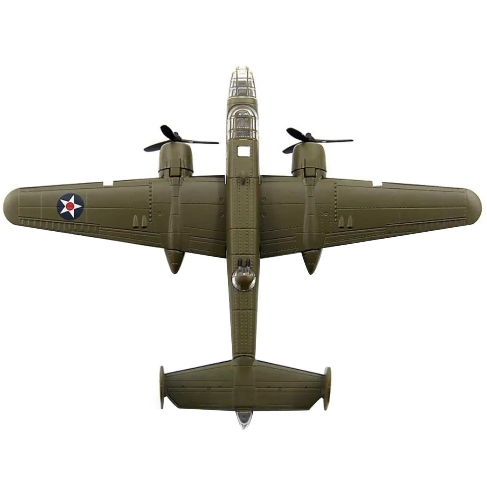 TECKEEN Alloy B-25 Bomber Mitchell Aircraft Model Aircraft Model 1:144 Model Simulation Science Exhibition Model