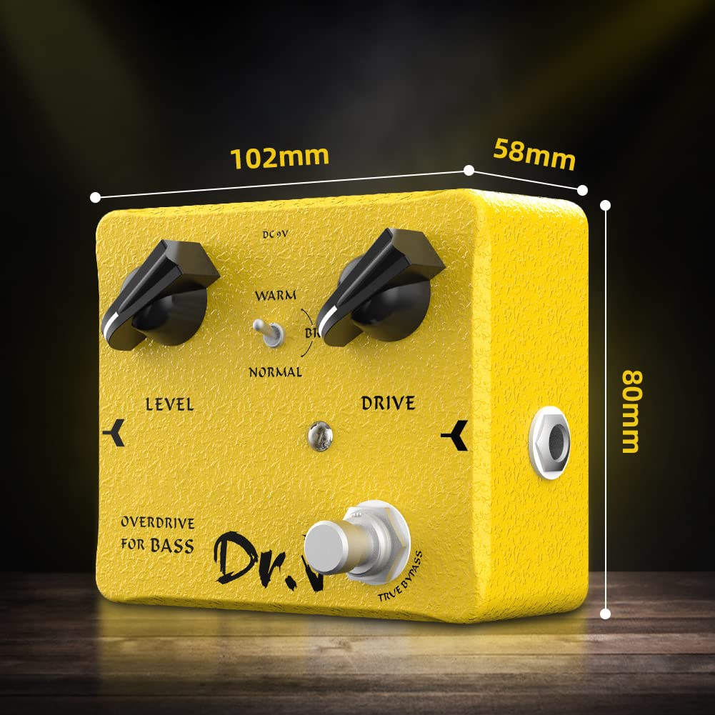 JOYO Fuzz Pedal Between Overdrive& Distortion Across Classic & Mordern Tone for Electric Guitar Effect High-end Edition Dr.J Series (D56)