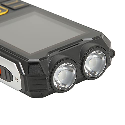 Septpenta 2G Unlocked Phone, 2.4in HD Screen Dual SIM Big Button 0.3MP Voice Changing Function Multifunctional Cell Phone, 16800mAh SOS Function Dual LED Big Flashlight for Seniors(Black)
