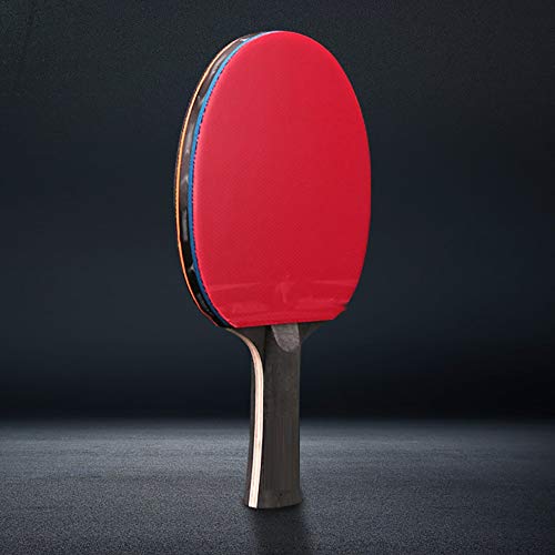Hewen-Ping Pong Set Professional Table Tennis Racket Pingpong Paddle Ping Pong Bat Set with 1 Rackets, 10 Balls and Racket Case Table Tennis Bat (Color : 6 Star, Size : Short)