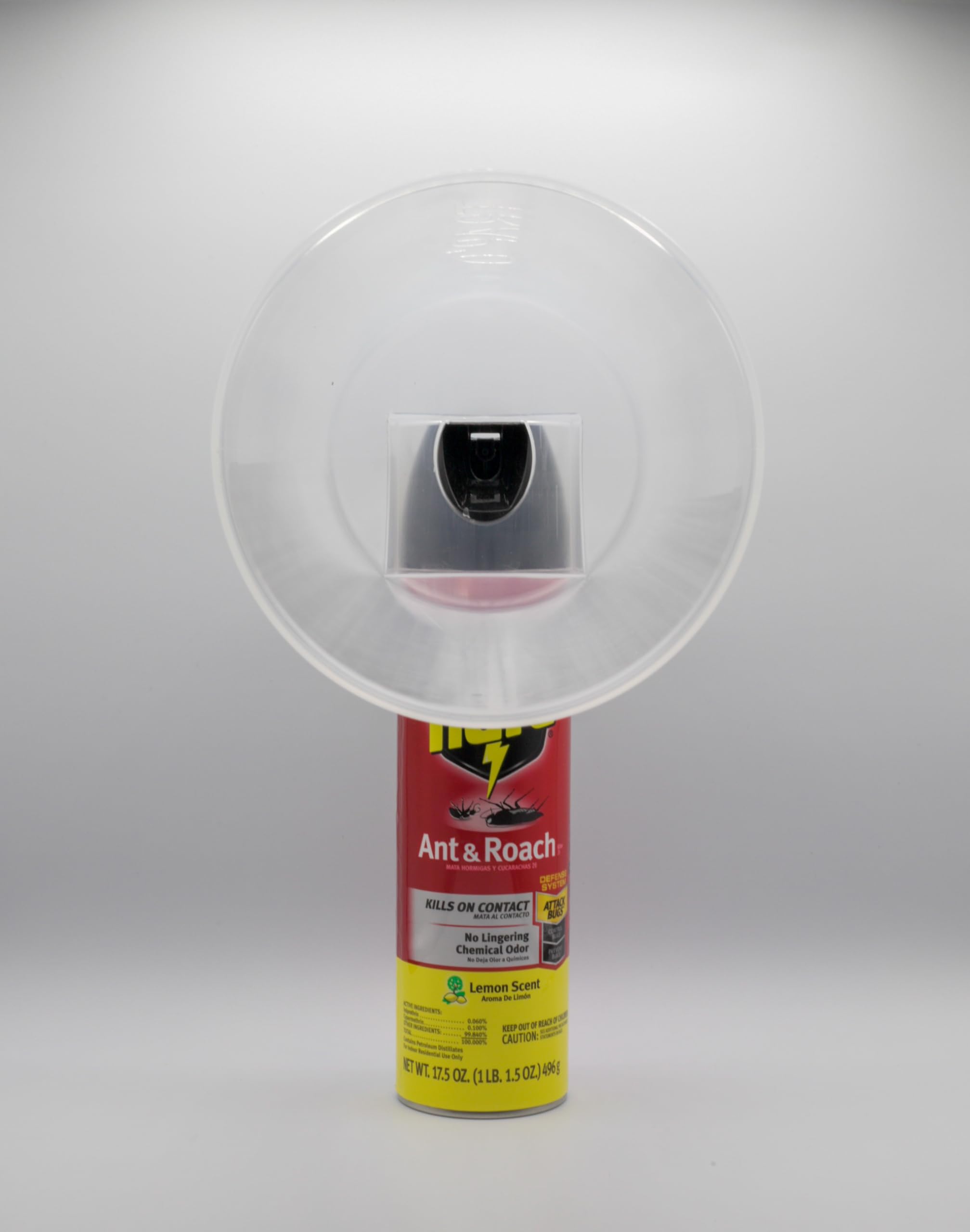 Trap'd - Large Plastic Cone Attachment for Bug Spray Cans, Helps Trap Roaches, Spiders, & Insects Reducing Overspray & Mess