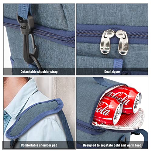 MOSTCOS Cooler Lunch Bag 8.5L Leakproof Lunch Tote for Women/Men, Freezer Lunch Box Carrying Bag for Work Picnic Hiking