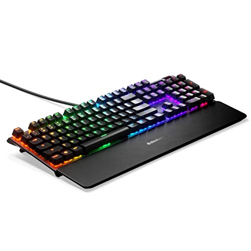 SteelSeries Apex 7 Mechanical Gaming Keyboard β OLED Smart Display β USB Passthrough and Media Controls β Tactile and Quiet β RGB Backlit (Brown Switch)
