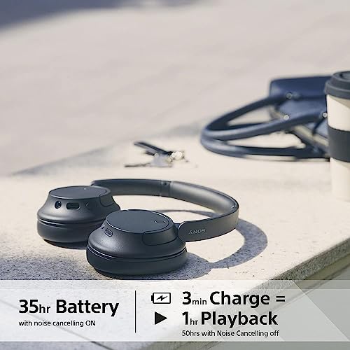 Sony WH-CH720NB Noise Canceling Wireless Bluetooth Headphones - Built-in Microphone - up to 35 Hours Battery Life and Quick Charge - Matte Black