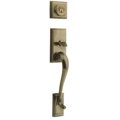 GA9771 HE5 WS KD Hawthorne Handleset - Antique Brass