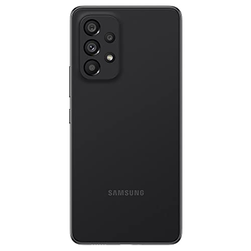 SAMSUNG Galaxy A53 5G (SM-A536E/DS) Dual SIM,128 GB 6GB RAM, Factory Unlocked GSM, International Version - No Warranty - (Awesome Black)