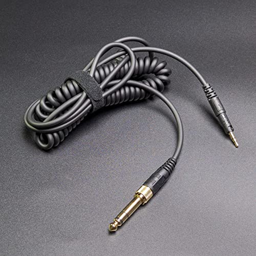 Voarmaks 4 Pole Long Steps Audio DJ Cable Cord Line Plug Compatible with Pioneer HDJ-X5 X7 S7 CUE1 Headphones Extended Coiled Spring Dj Wire