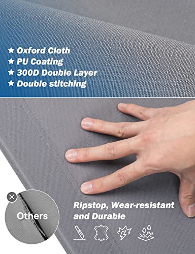 JOYTUTUS Camping Cot, Backpacking Cot Ultra-Lightweight 4.4lbs Cots for SUV Truck, Sleeping Tent Cot Folding Portable Bed Camping Essentials, Easy Set-Up, Outdoor Hiking Travel Grey