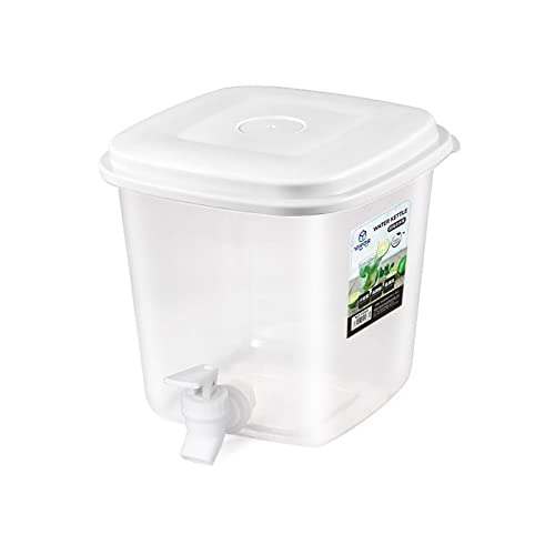 MISNODE Plastic Drink Dispenser Large Capacity 3.5L Beverage Dispenser Durable Dispenser Refrigerator Beverage Bucket Daily Use Drink Dispensers for Parties Camping Fridge