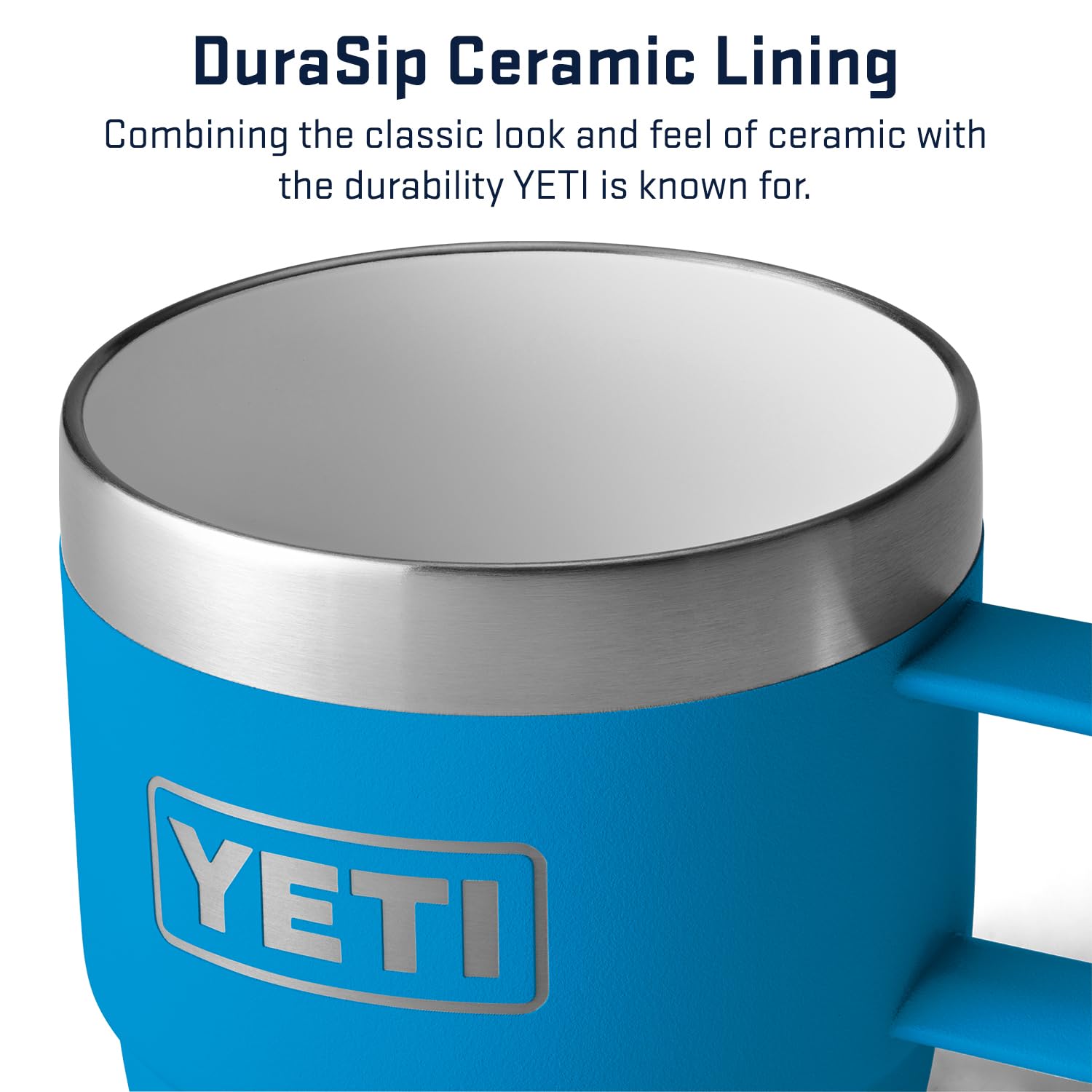 YETI Rambler 6 oz Stackable Mug, Stainless Steel, Vacuum Insulated Espresso/Coffee Mug, 2 Pack, Agave Teal