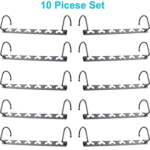 Space Saving Hangers Magic Hanger Closet Space Saver Organizers and Storage Wardrobe Space Saving Clothes Hangers Space Saving Hangers for Clothes Hanger Organizer (Black-Metal)