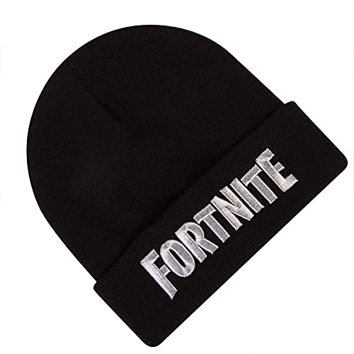 FORTNITE Video Game Beanie Hat - Squad Up, Llamas, Cuddle Team Leaders Beanie (Black Logo)