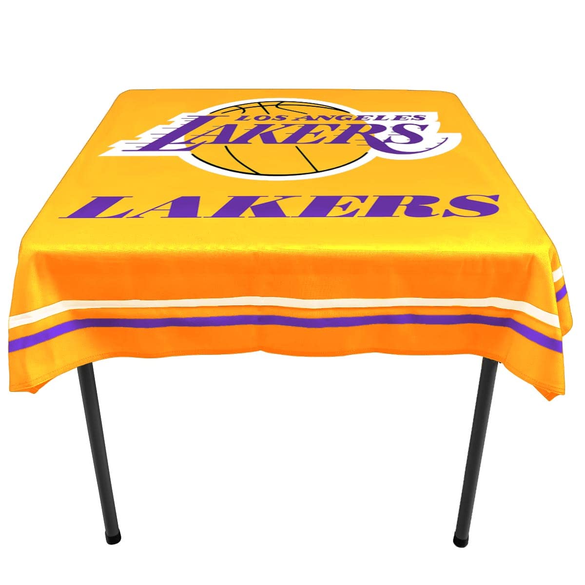 WinCraft Los Angeles Lakers Logo Tablecloth and Square Table Cover Overlay
