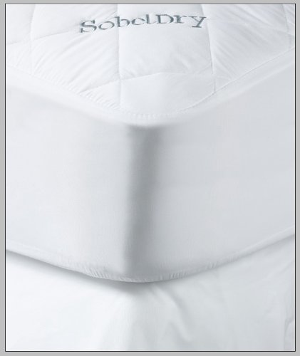 Sobel Westex: Hotel Sobel Dry Hypoallergenic Mattress Pad | Hotel & Resort Quality, 100% Water Resistant, Quiet, Soft & Supportive Microfiber Fill | Hypoallergenic, Downlike Feel, (Twin Size)