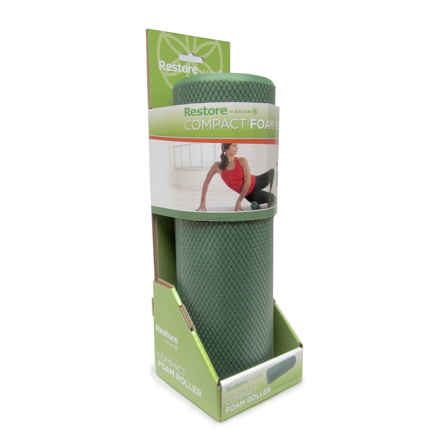 Gaiam Restore Compact Foam Roller, 12-Inch