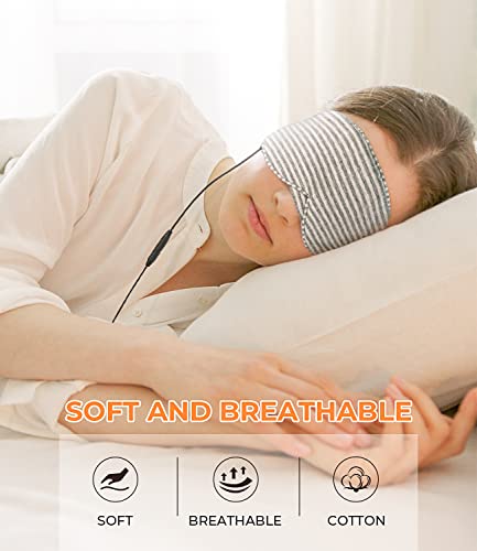 Heated Eye Mask, 100% Cotton USB Steam Warm Compress for Puffy Eyes, Warm Therapeutic Treatment for Dry Eye, Chalazion, Blepharitis