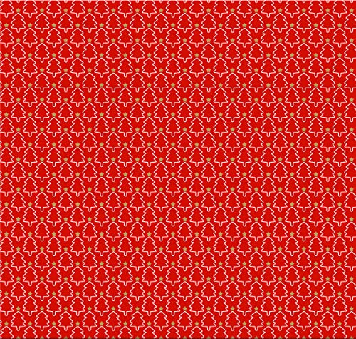 Michael Miller Mini Trees, Red 15 Yard Bolt