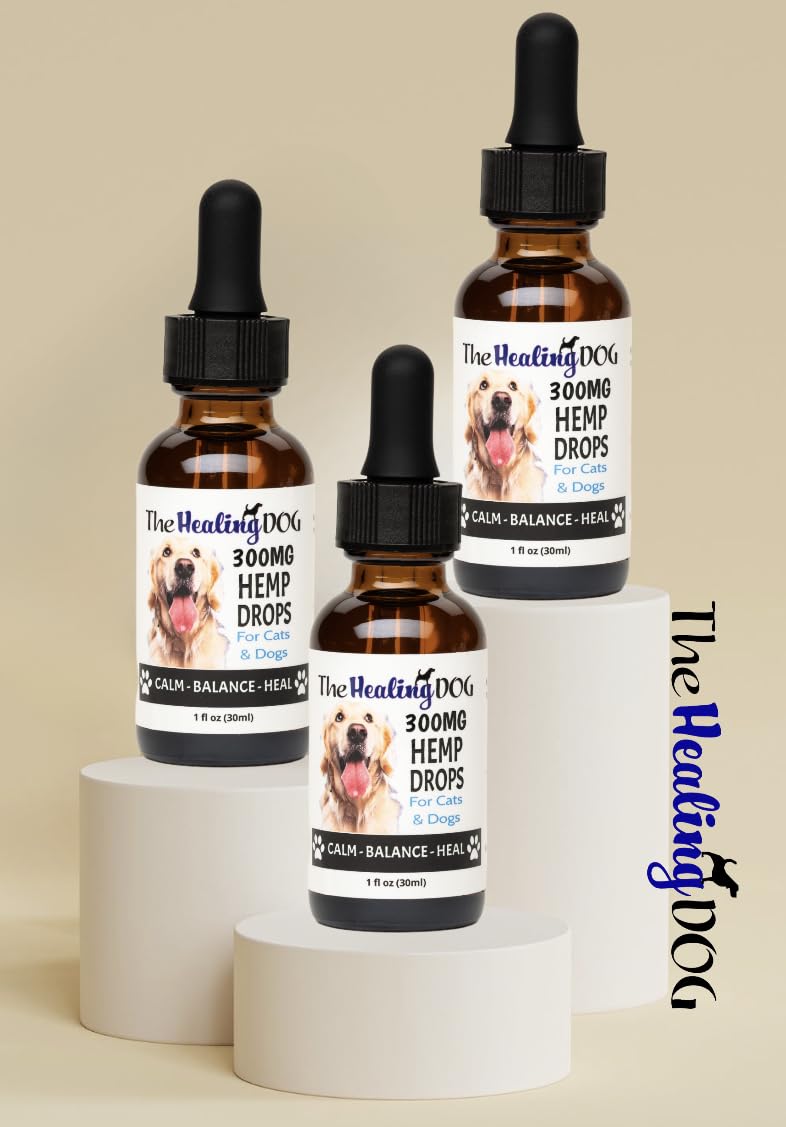 The Healing Dog: Hemp Oil for Cats & Dogs - 300mg