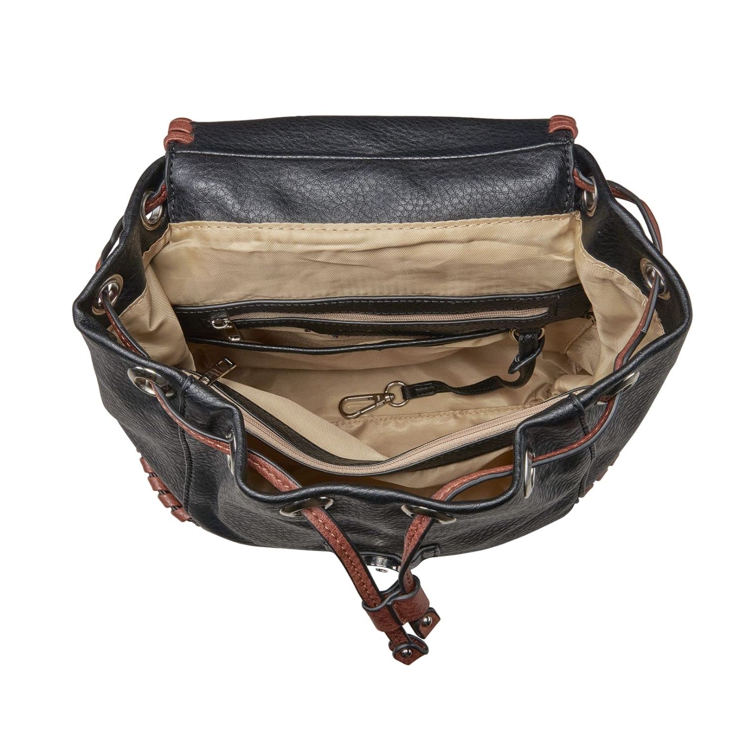 Lady Conceal Concealed Carry Purse - Madelyn Backpack (Gray)