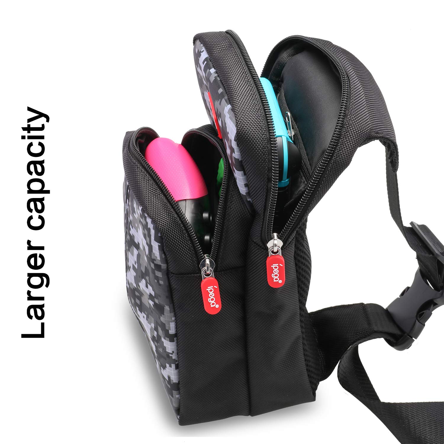 HEATFUN Bag for Nintendo Switch, Durable Shoulder Bag for Nintendo Switch and Nintendo Switch Accessories - Camouflage