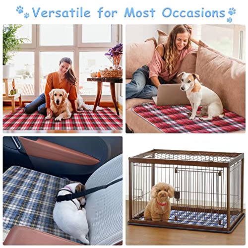 QUEARN Washable Pee Pads for Small Animal,Waterproof Reusable Puppy Potty Training Pads, Anti Slip Whelping Pads Super Absorbent Cage Liners for Ferrets, Hamsters, Rabbits & All Small Animals (SM)