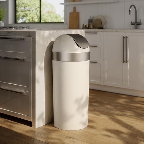 Umbra Venti 16-Gallon (62L) Trash Can with Swing Top Lid