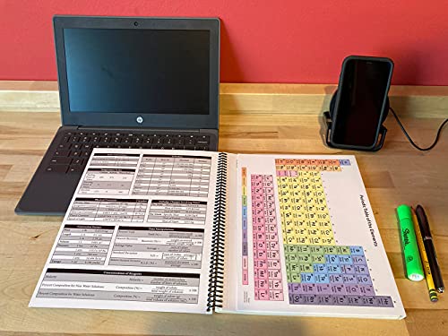 Student Lab Notebook (50 duplicate page sets): perforated carbonless sheets with smooth coil spiral binding