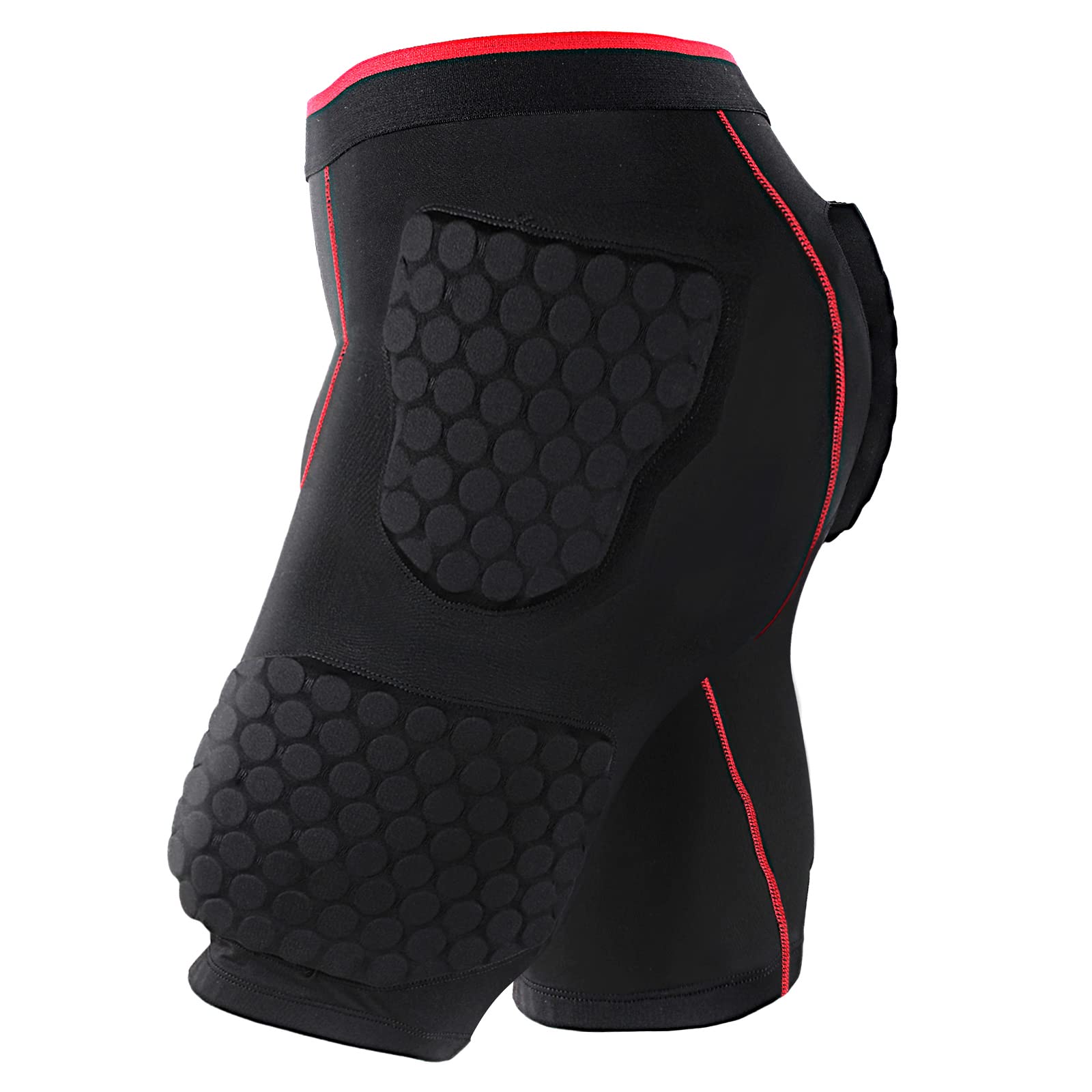 Hozzen Protective Padded Shorts - Hip Protector EVA Padded, High Elastic Fabric for Riding, Skateboarding, Skiing, Ice Hockey