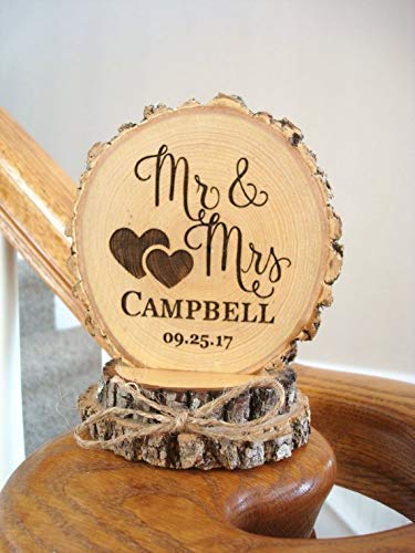 Mr & Mrs Wedding Cake Topper